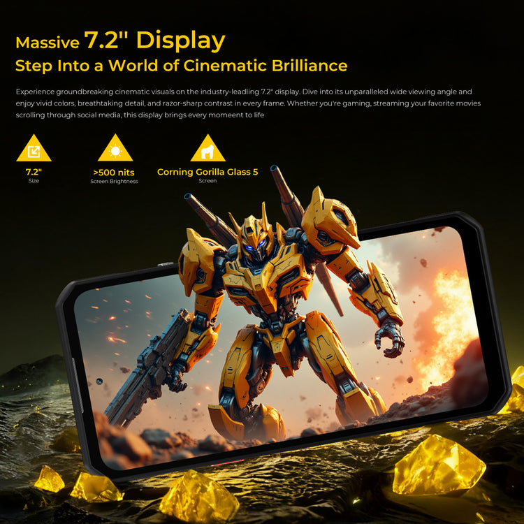 Oukitel WP60 5G Rugged Phone 7.2'' HD+ Display 10,000mAh Big Battery 1 – OUKITEL UK